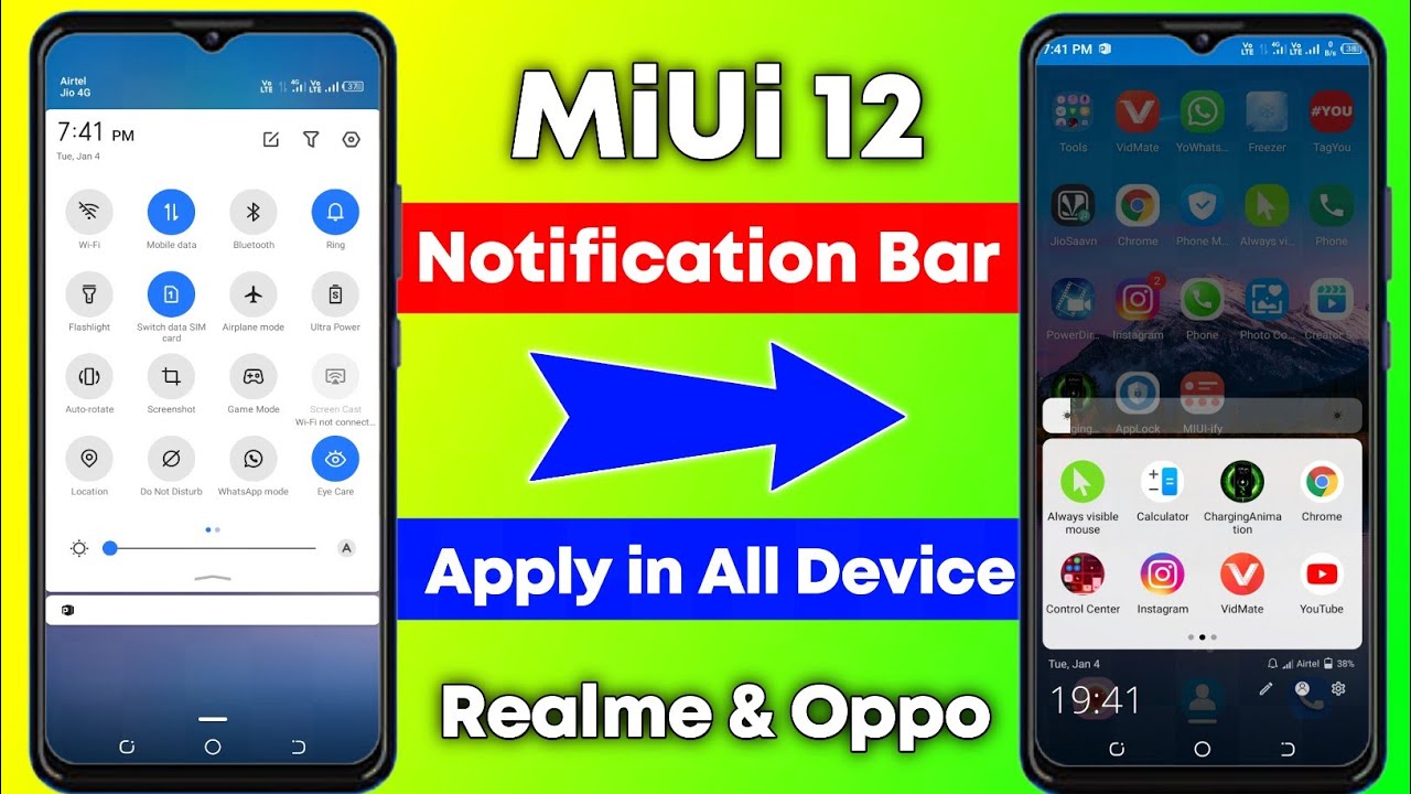 How to Change Notification Bar on Any Vivo Phone | Oppo & Realme ...