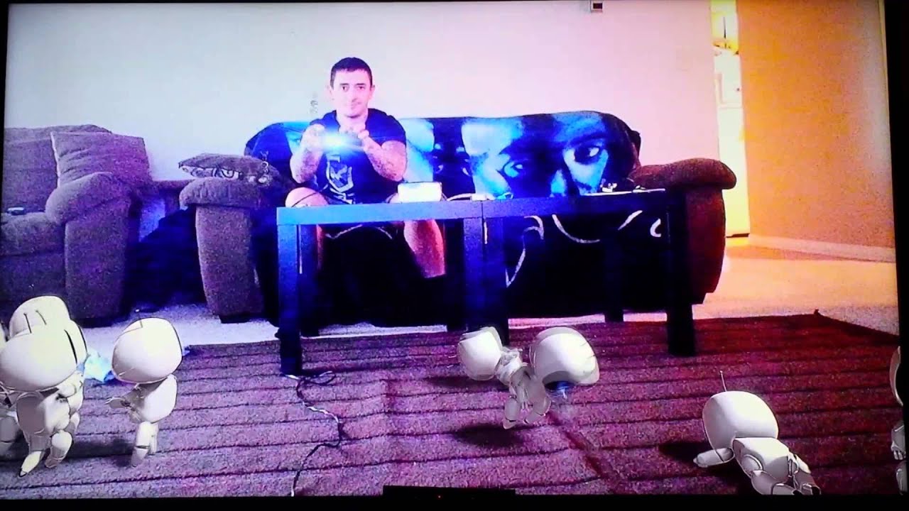 Playing with cat and ps4 cam - YouTube