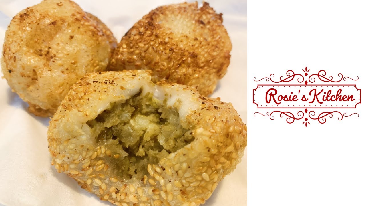 Simple Sweet Green Bean Sesame Ball (Sweet Monggo Buchi Buchi) l Rosie ...