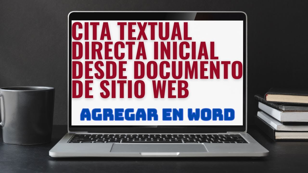 Cómo agregar cita textual directa corta inicial desde documento de ...