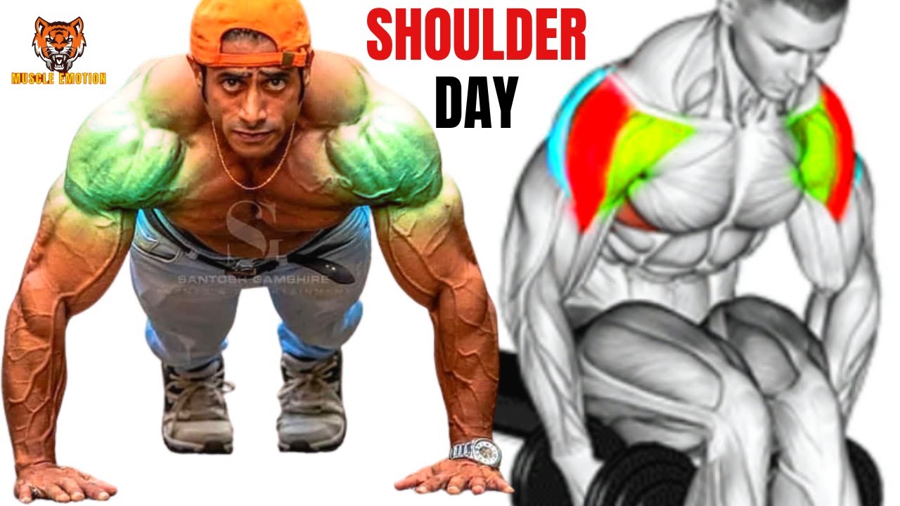 5 BEST SHOULDERS WORKOUT WITH BARBELL DUMBELLS AND CABLE - YouTube