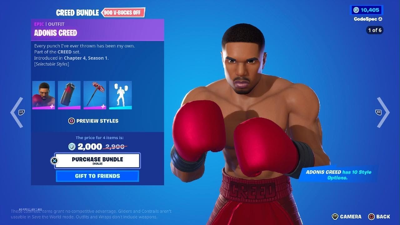 *NEW* Adonis Creed Bundle! (Fortnite Battle Royale) - YouTube