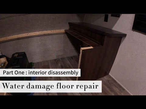 Water Damage Floor Repair on Jayco - YouTube