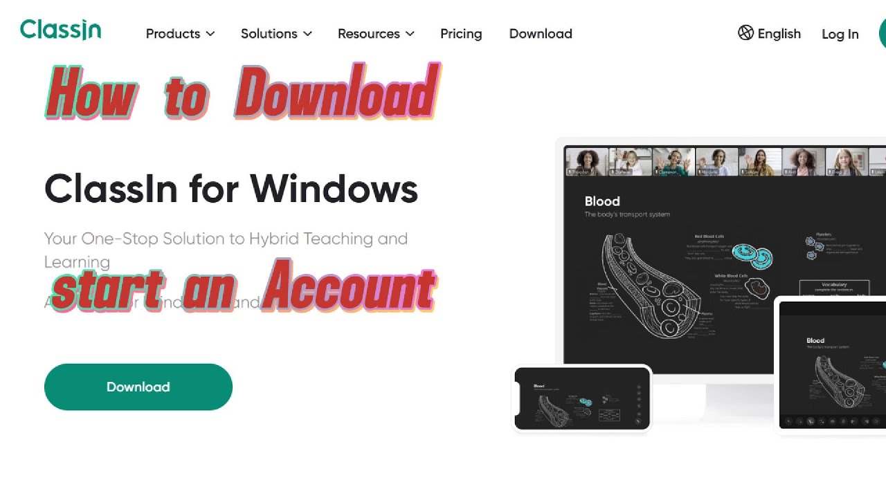 ClassIn- How to download and create an account - YouTube