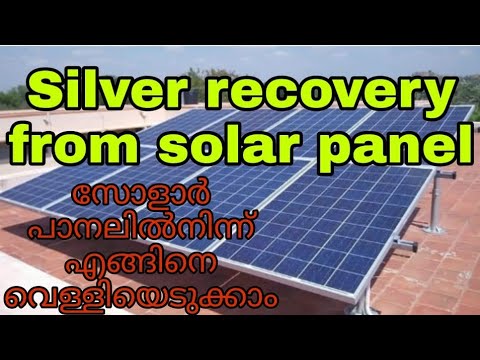 Silver recovery from solar panel - YouTube