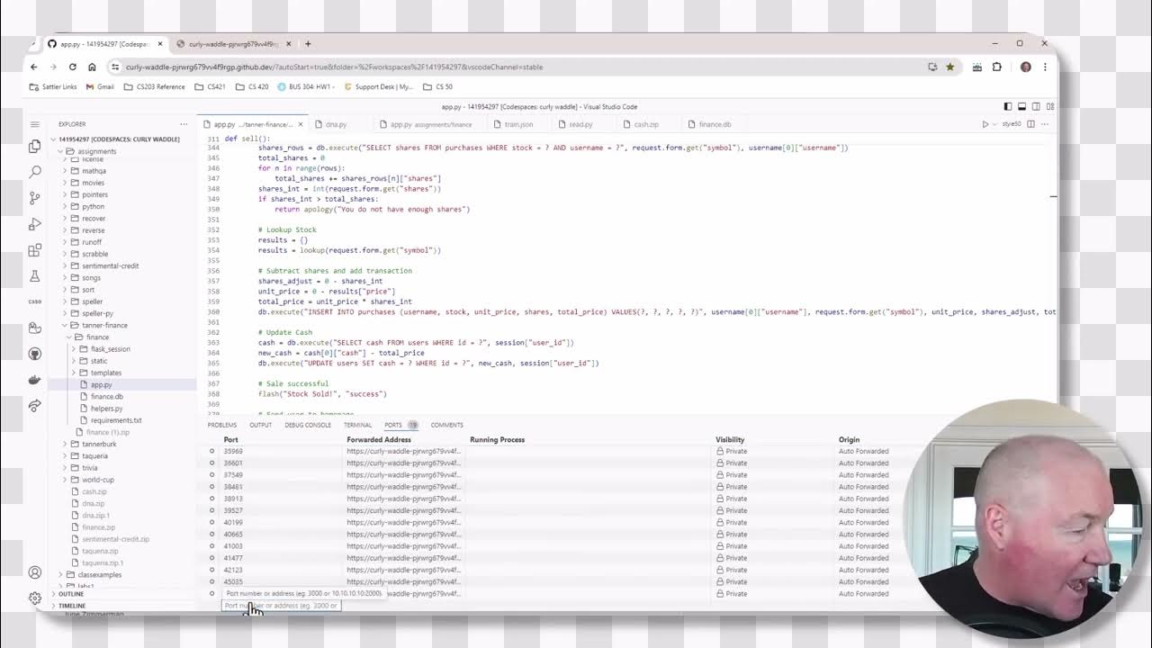 CS50 - Flask Port fix - YouTube