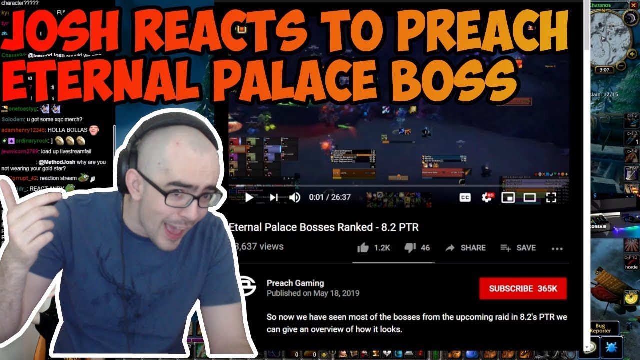 Methodjosh reacts to Preach gaming "Eternal Palace Bosses Ranked - 8.2 ...