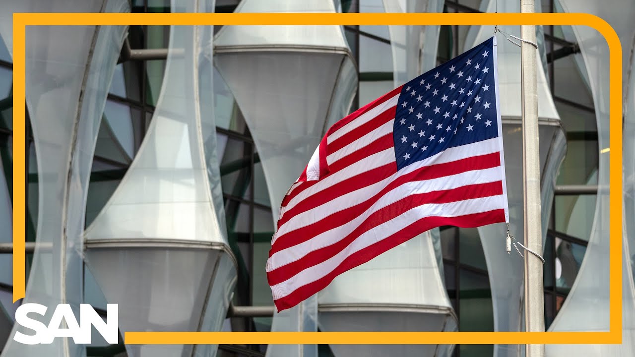 Only American flags allowed at US Embassies under new Trump order - YouTube