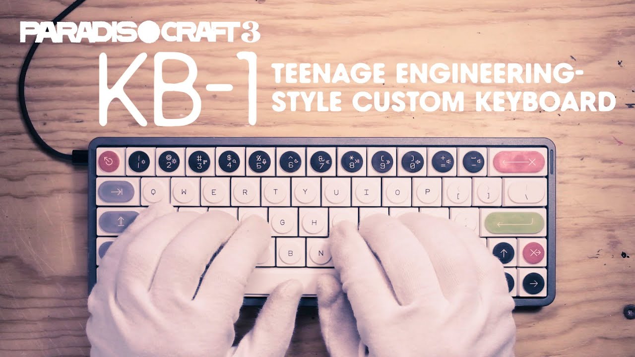 making an OP-1 keyboard with custom keycaps - YouTube
