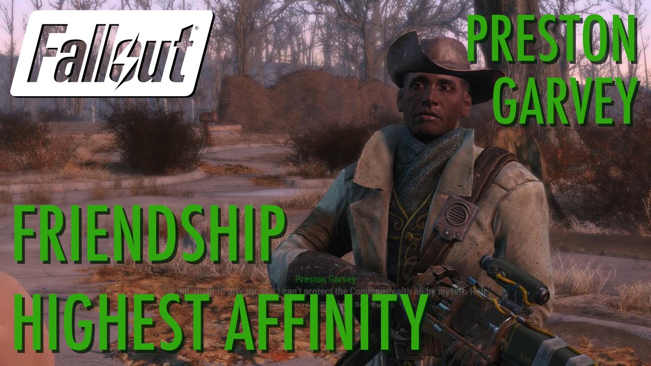 Fallout 4 - Preston Garvey Highest Affinity (Friendship) Dialogue - YouTube