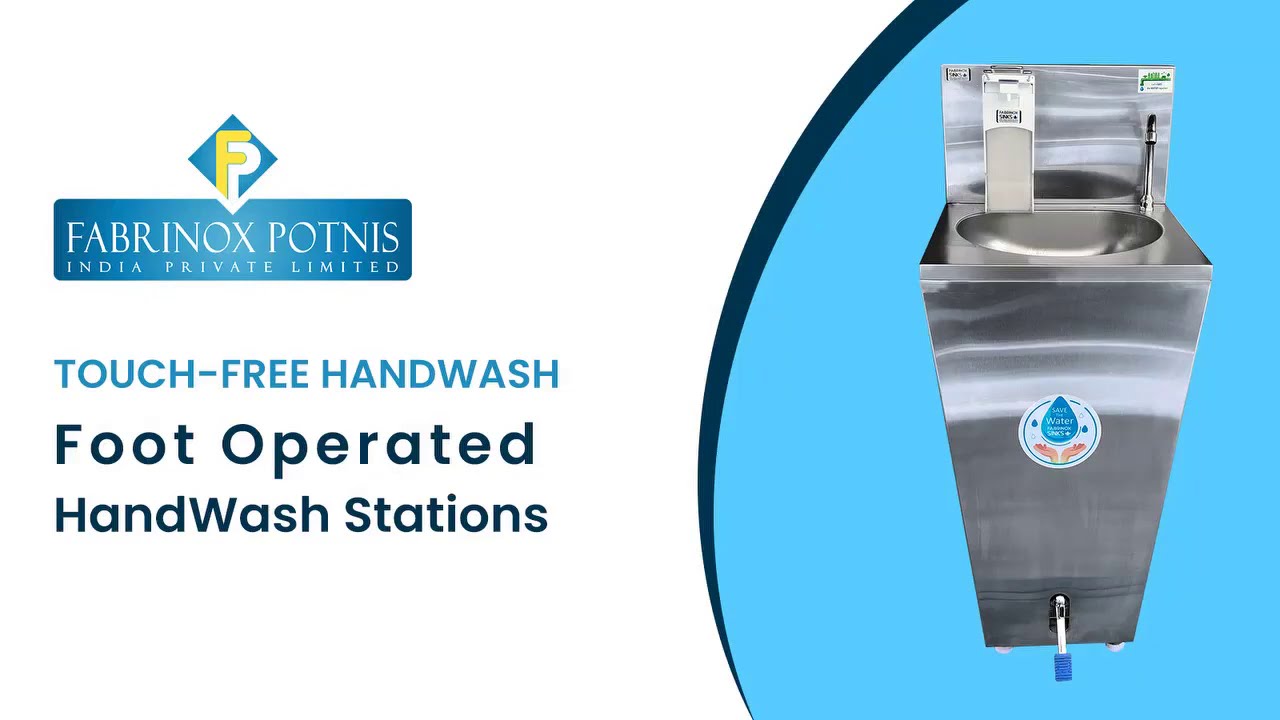 Touch-FREE Hand Wash Station | Foot-Operated Hand Wash Station ...