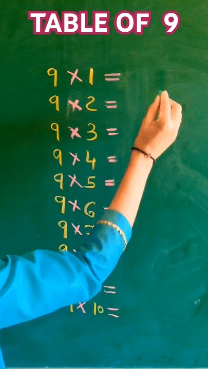 Table of 9 || Fast Tricks Table || education multiplication shorts || maths || trending ...