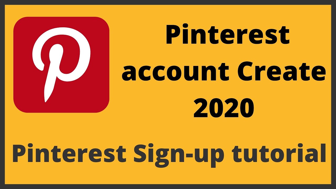 How to create an account on Pinterest ! Pnterest Sign up tutorial 2020 ...