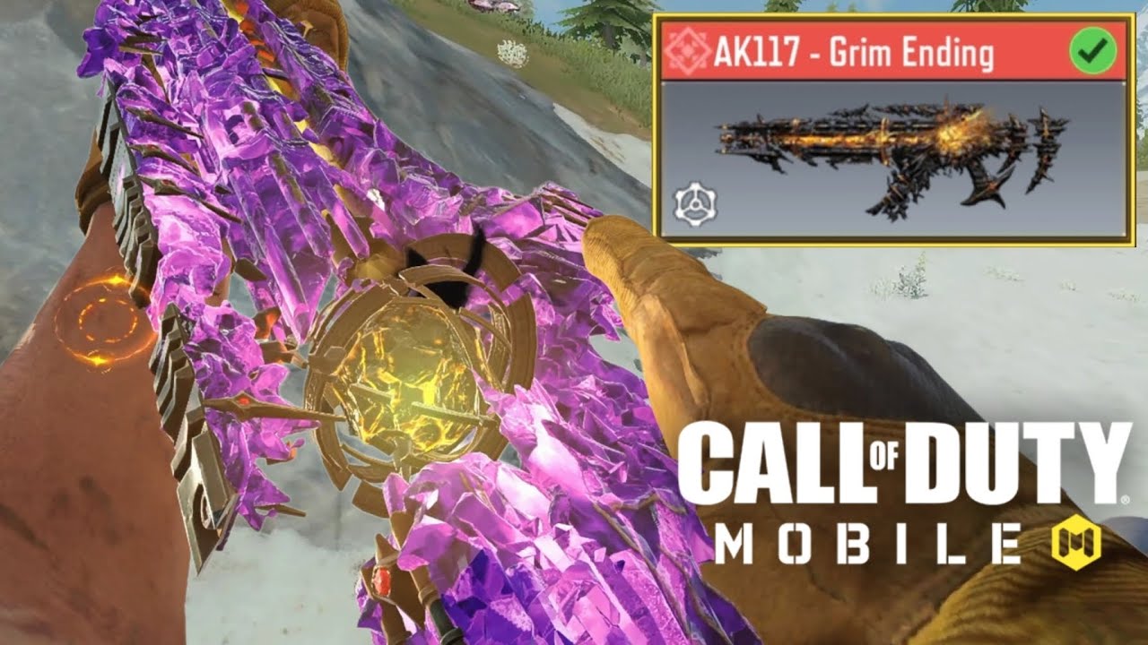 Mythic AK117 Grim Ending Gameplay w/ Aether Crystal Camo in COD Mobile - YouTube