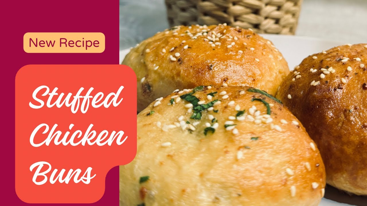 Chicken Buns Recipe | Stuffed Chicken Buns |Homemade Buns | Easy ...