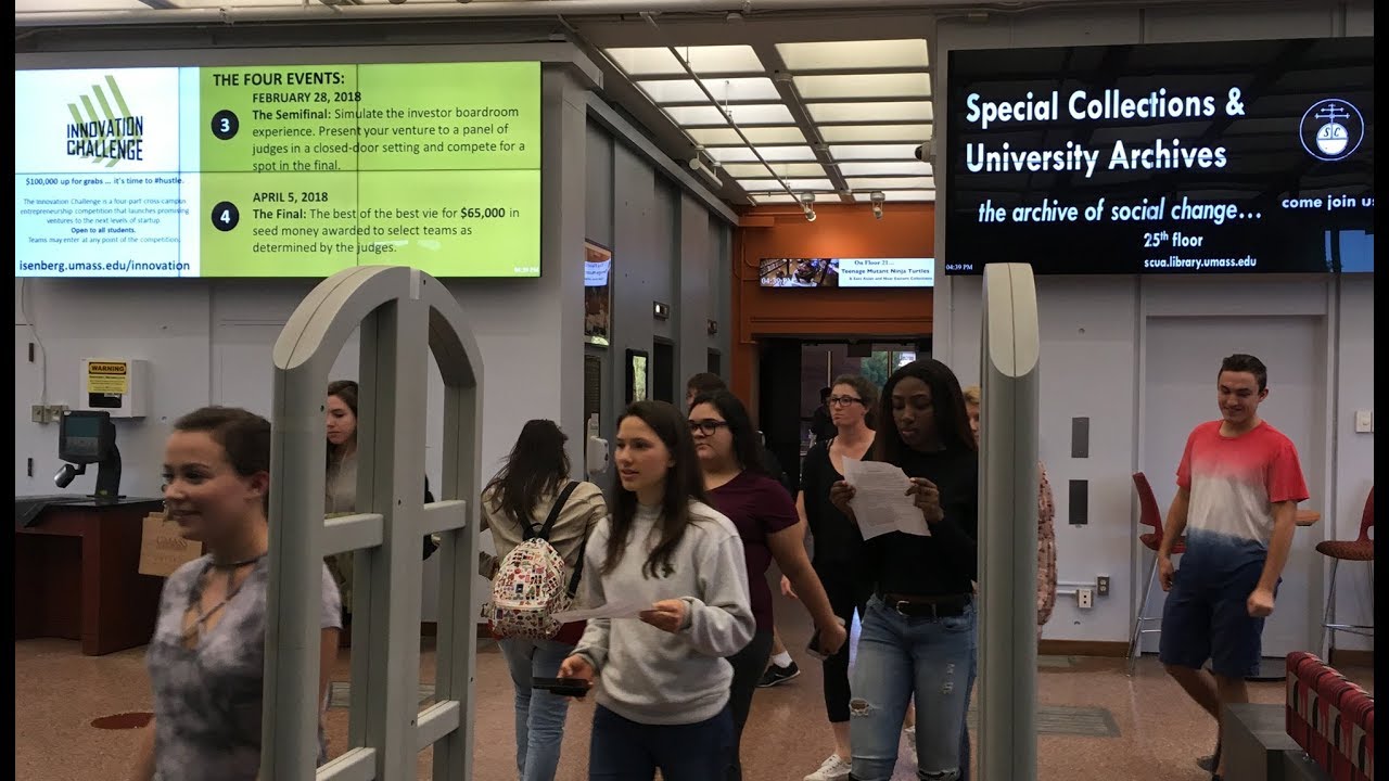 W. E. B. Du Bois Library lobby construction time lapse - YouTube