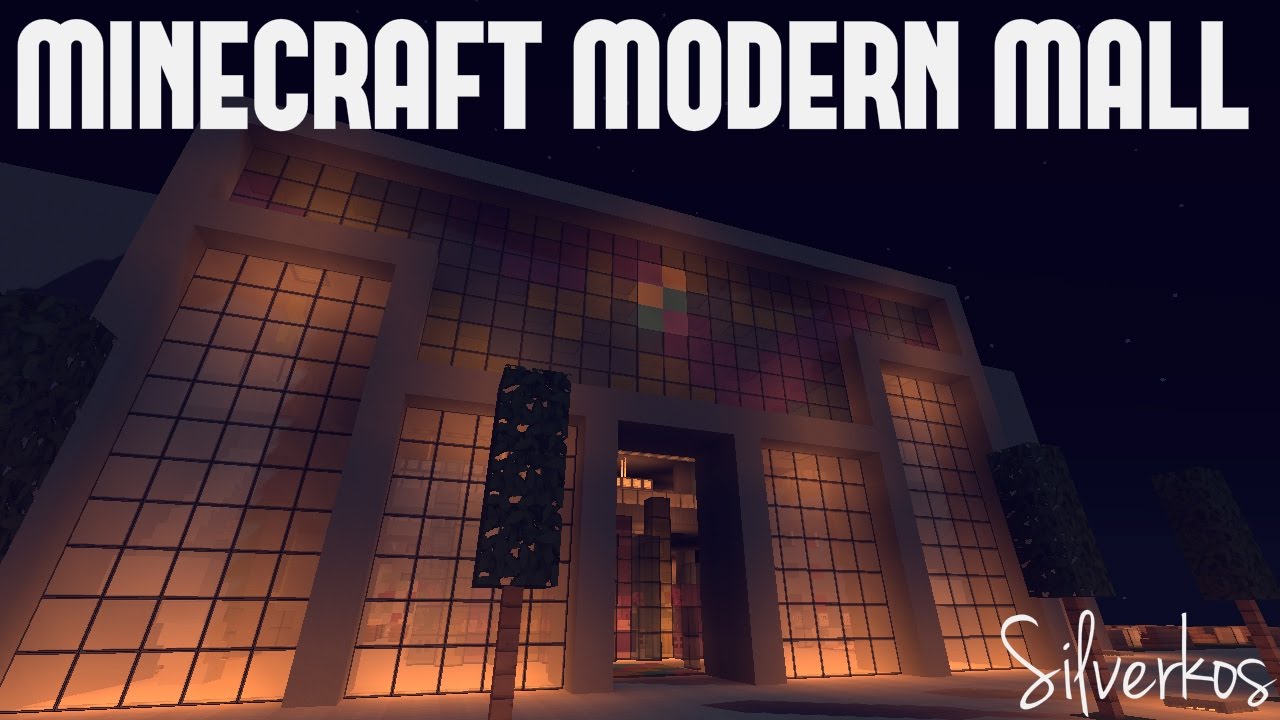 MODERN SHOPPING MALL IN MINECRAFT! | Concept Build by Silverkos - YouTube