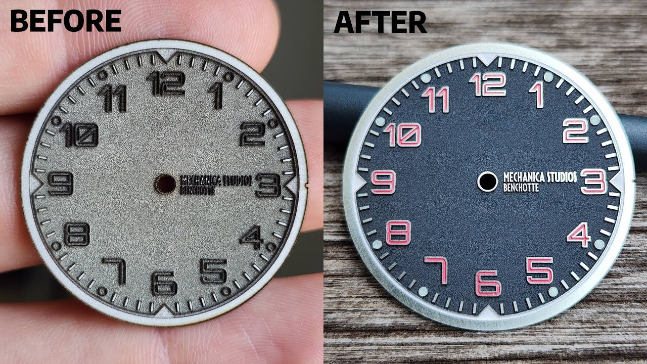 From Idea to Dial | How I Create Custom Watch Dials with Laser & Paint ...