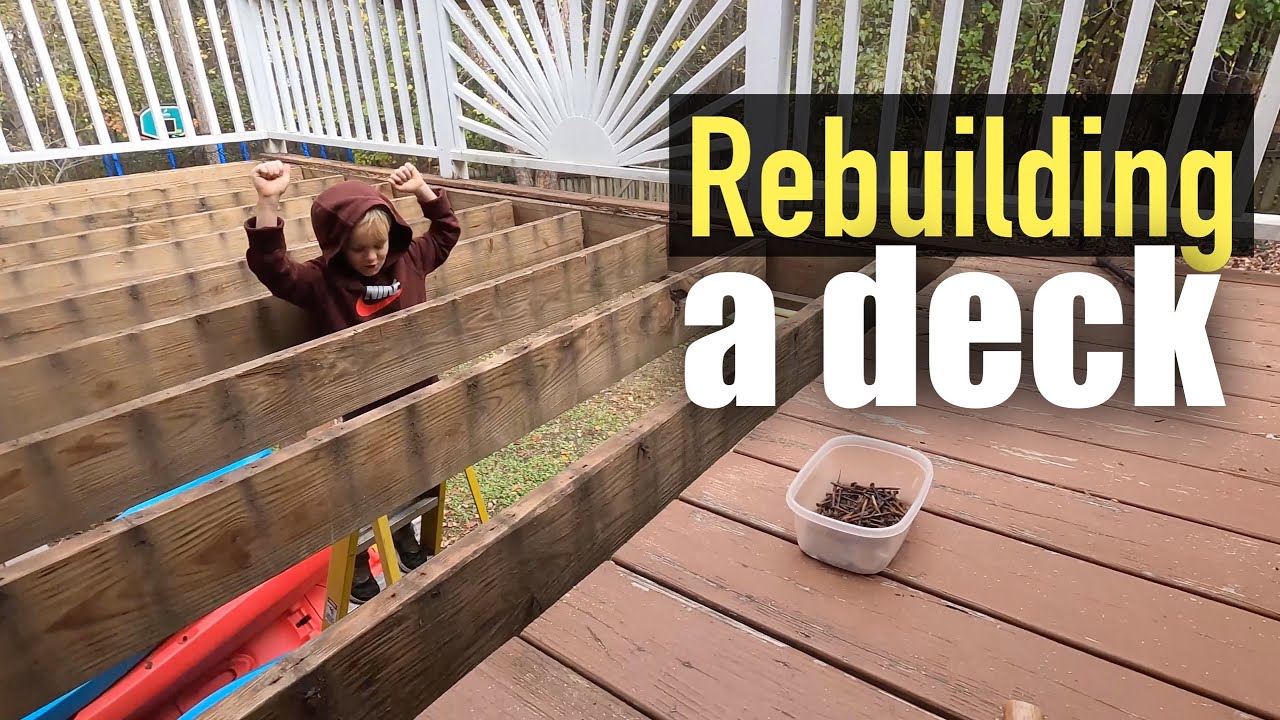 Rebuilding a deck - YouTube