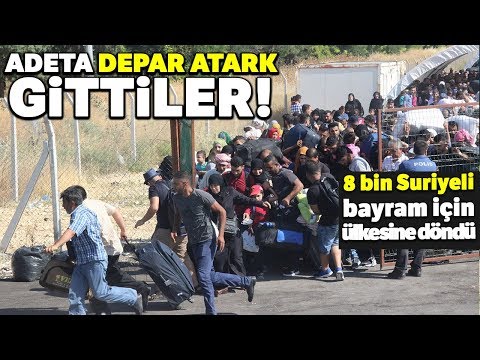 Suriyeliler Ülkelerine Adeta \