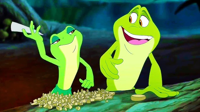 The Princess And Frog Kissing Scene