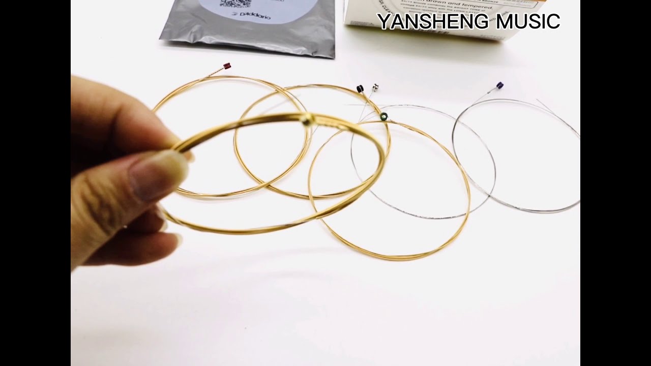 DAddario Acoustic Guitar Strings EZ900 - YouTube