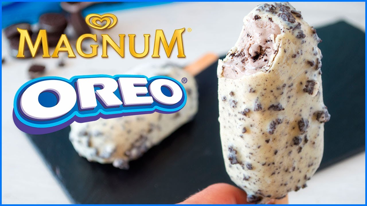 🍪 MAGNUM de OREOS | HELADO Casero 🍦[Con y Sin Heladera 🤩] - YouTube