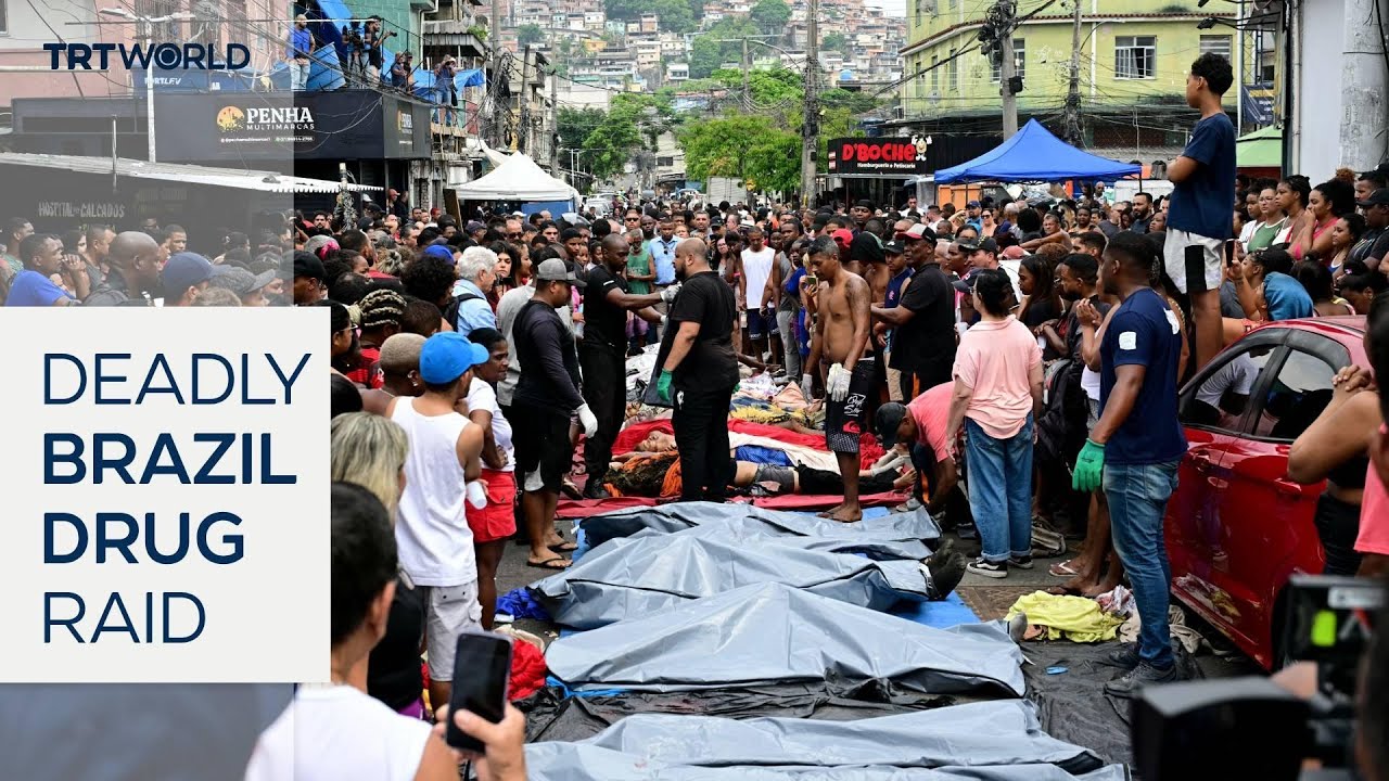 Death toll doubles in Brazil’s largest police raid - YouTube