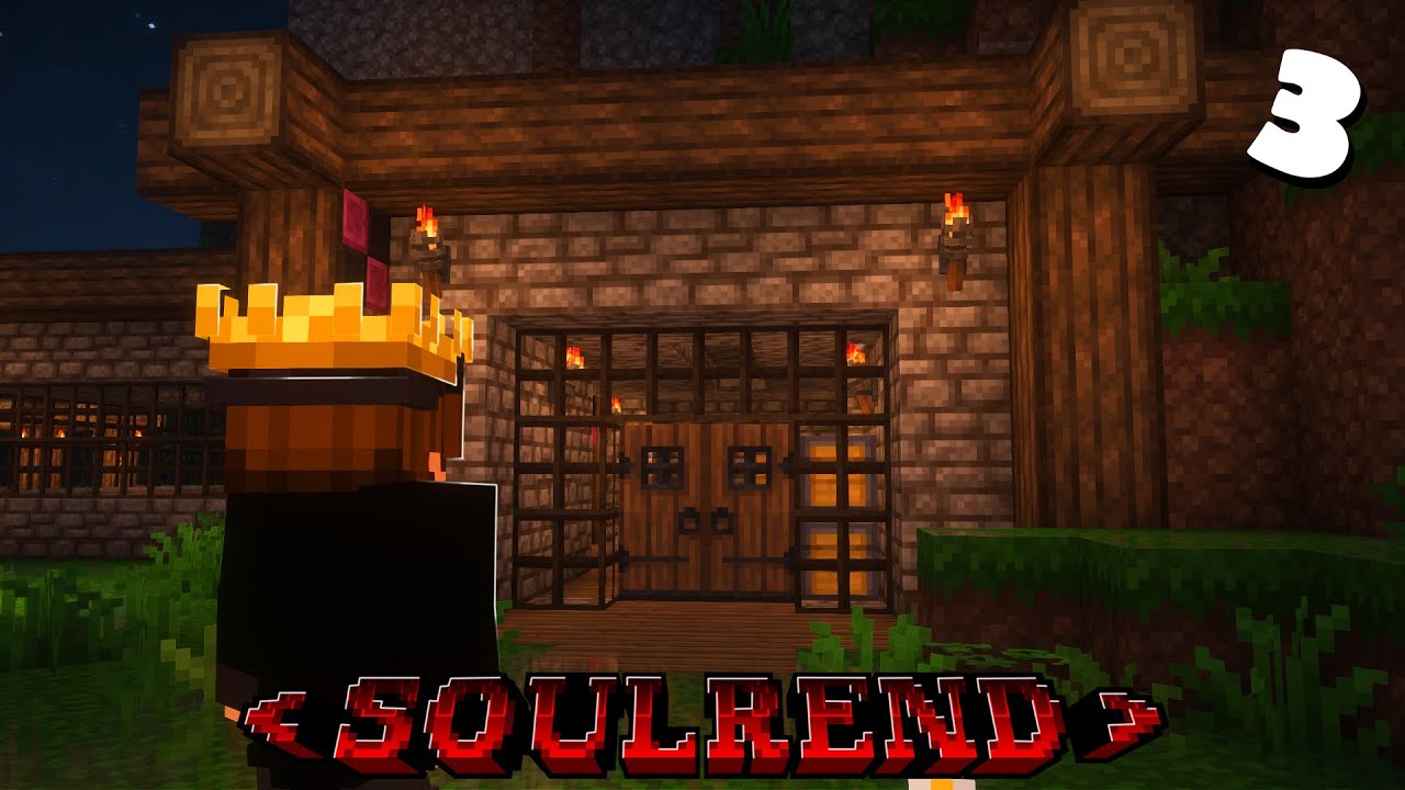 El PRIMER REFUGIO y el ENDERMAN OSCURO en MINECRAFT - Soulrend RPG #3 - YouTube