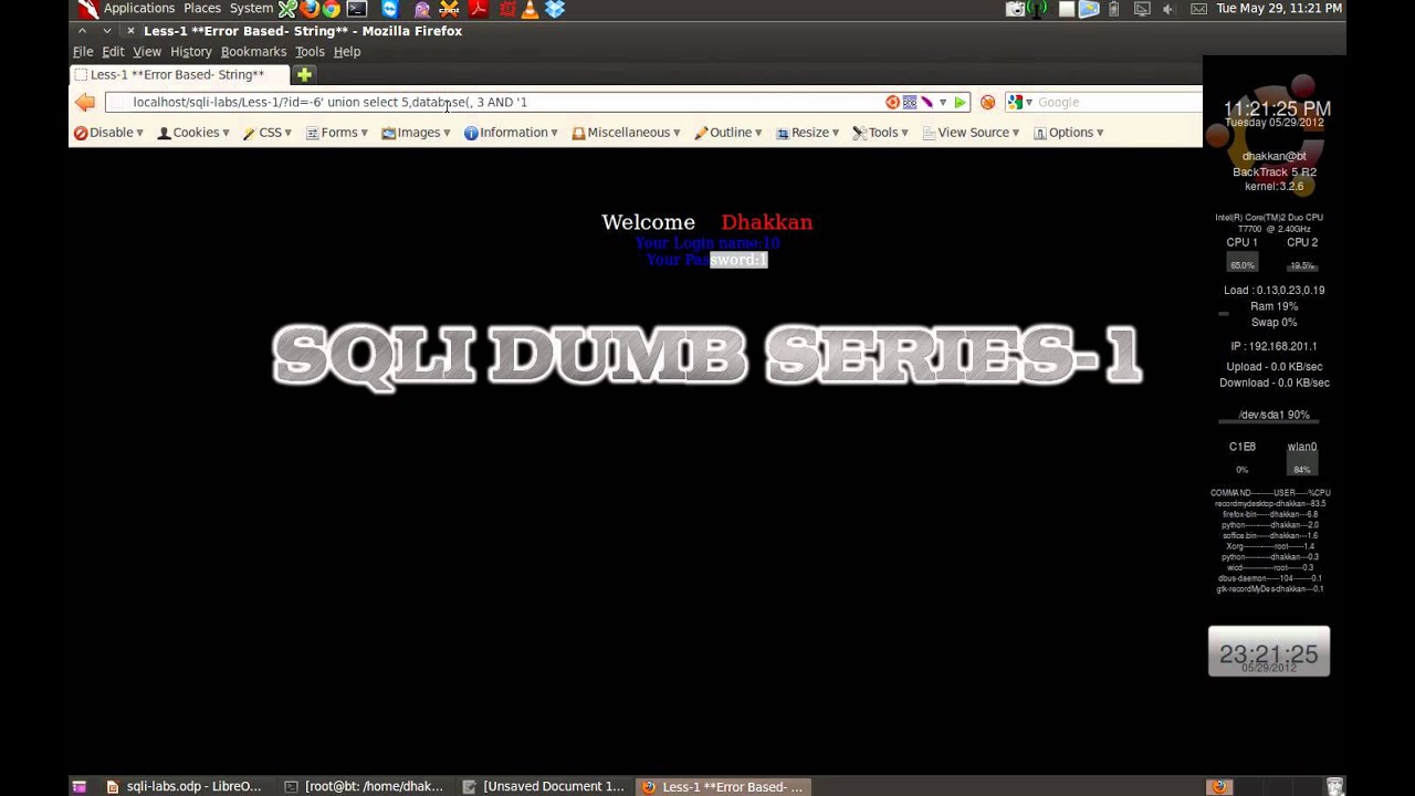 sqli-labs series part 5 - YouTube
