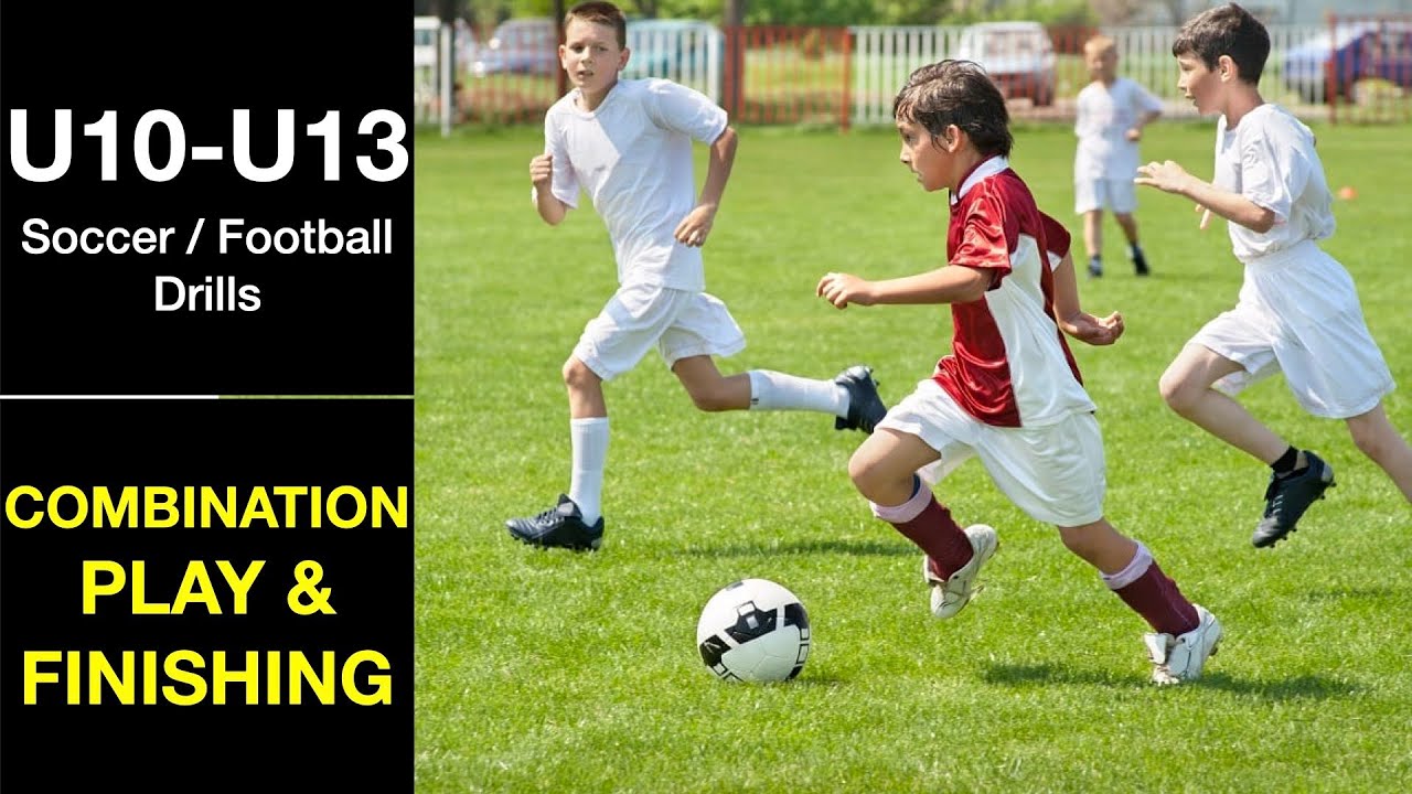 DRILLS for Combination Play and Finishing | How to Coach Soccer for U10 ...