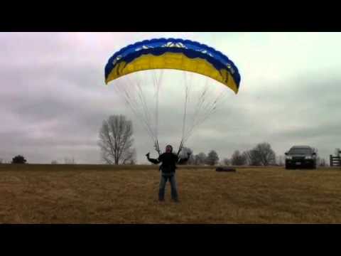 High Wind Kiting with speed flying wing - YouTube