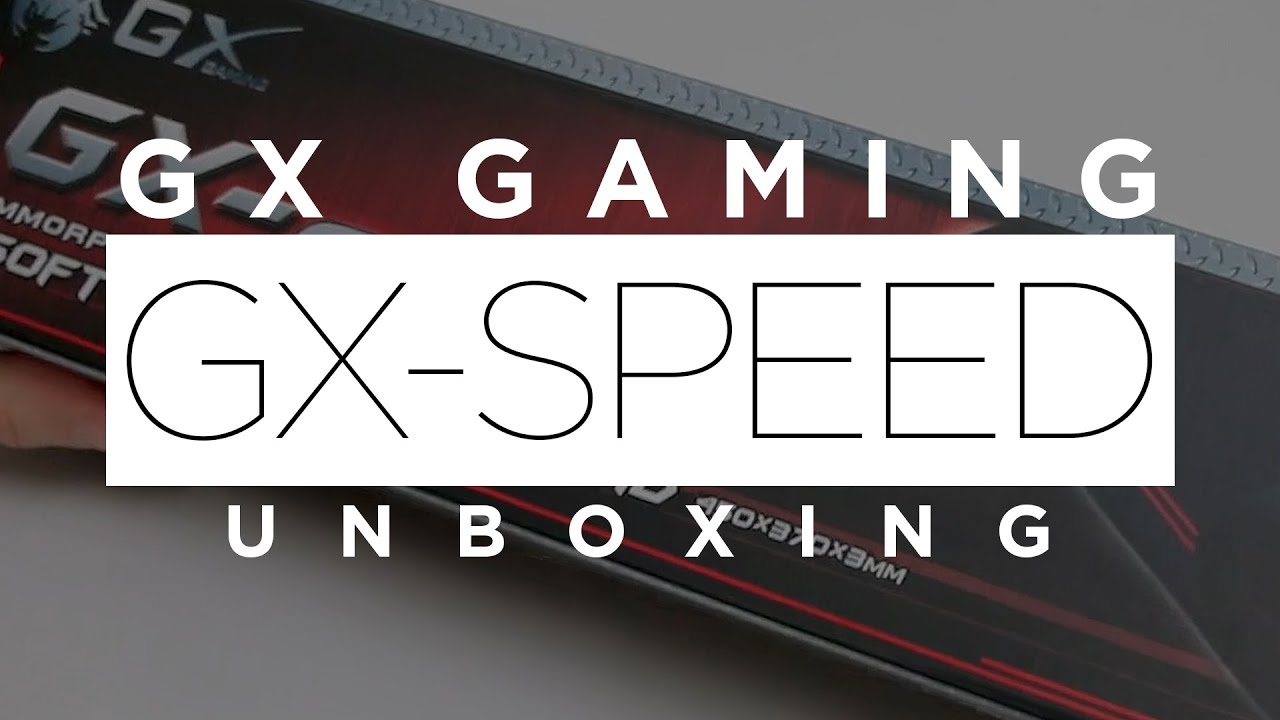 [Unboxing] GX Gaming | GX-Speed (mousepad) - YouTube