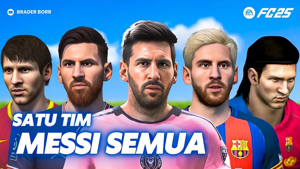 SATU TIM ISINYA CUMA MESSI - 11 MESSI DI TIM YANG SAMA | Main Ulang ...