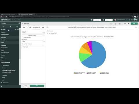 How to make a pie chart from a list in ServiceNow [Paris] - YouTube