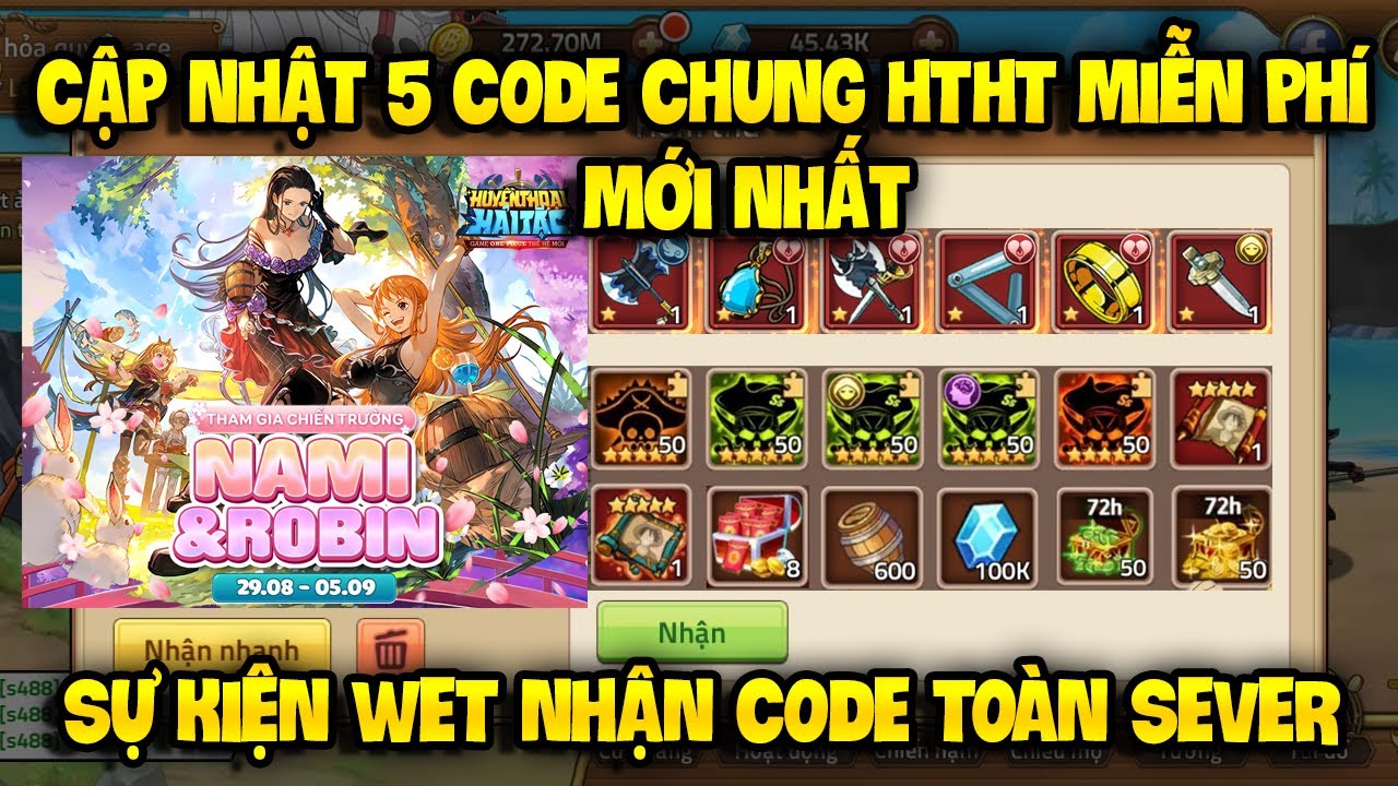 Cập Nhật 5 Code Huyền Thoại Hải Tặc Dùng Chung Mới Update | Sự Kiện ...