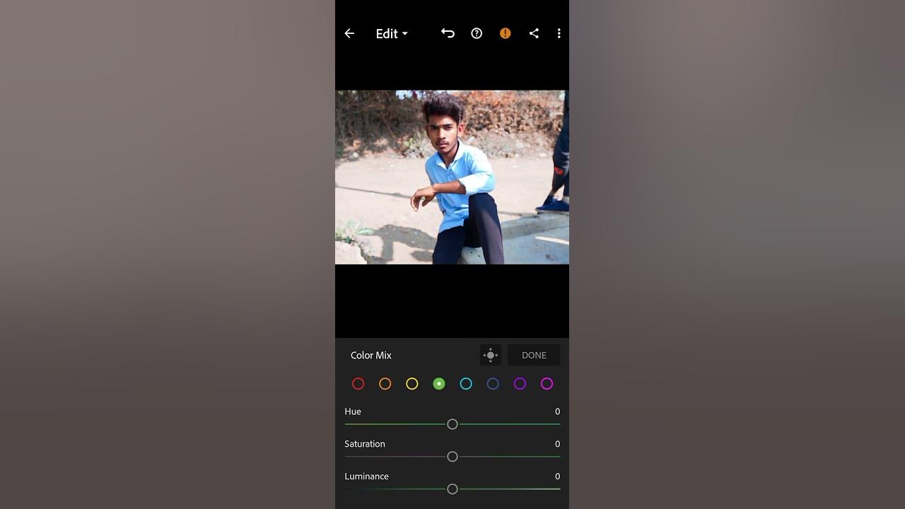 Lightroom editing background color changing || short video - YouTube