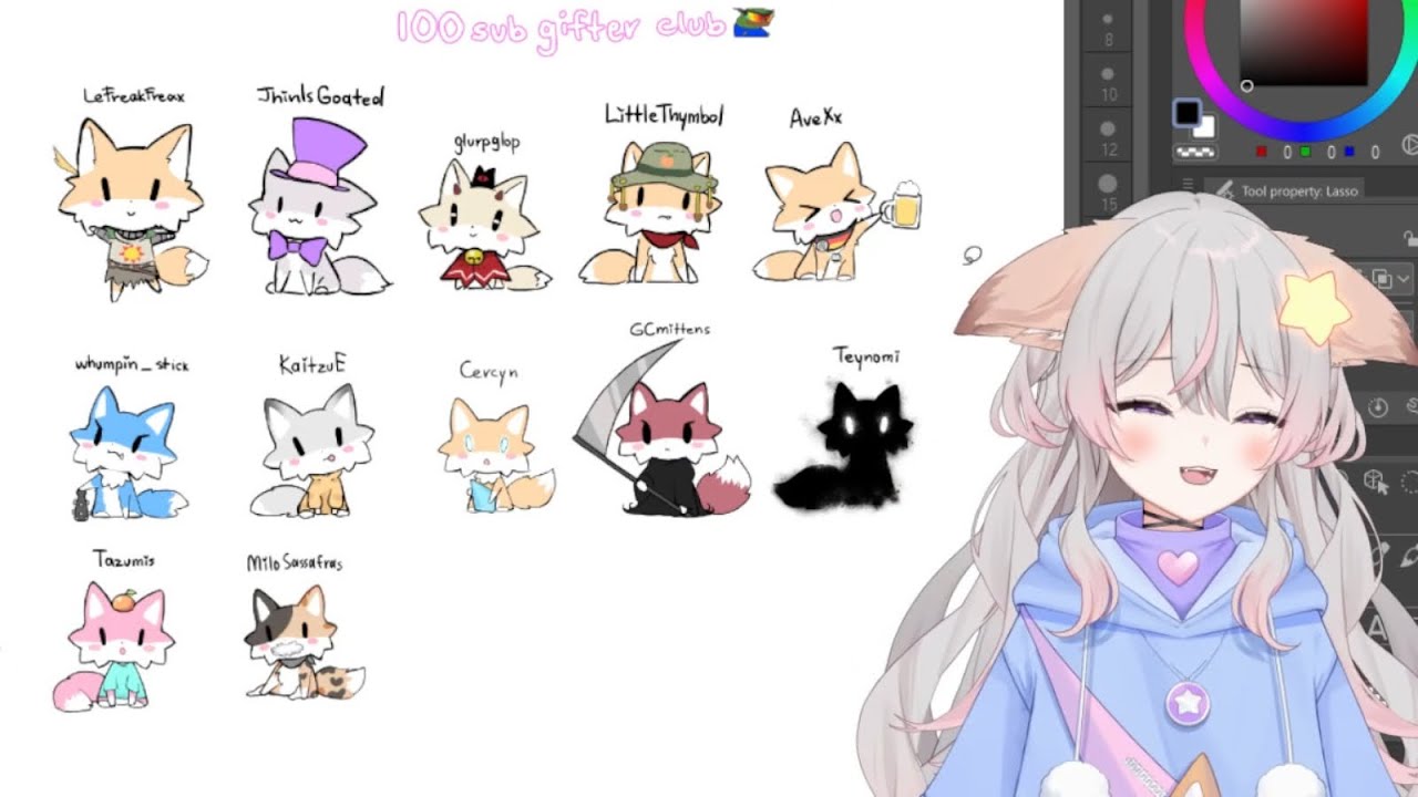 anny draws sub gifter toffees (part 4 - subathon day 25) - YouTube