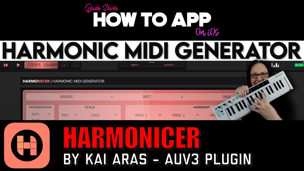 Harmonic Midi Generator with Harmonicer on iPad - How To App on iOS! - EP 1307 S12 - YouTube
