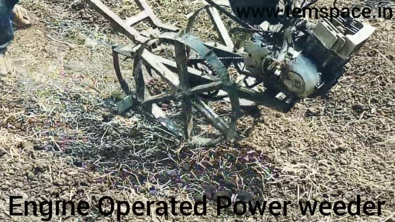 Engine Operated Power Weeder - YouTube