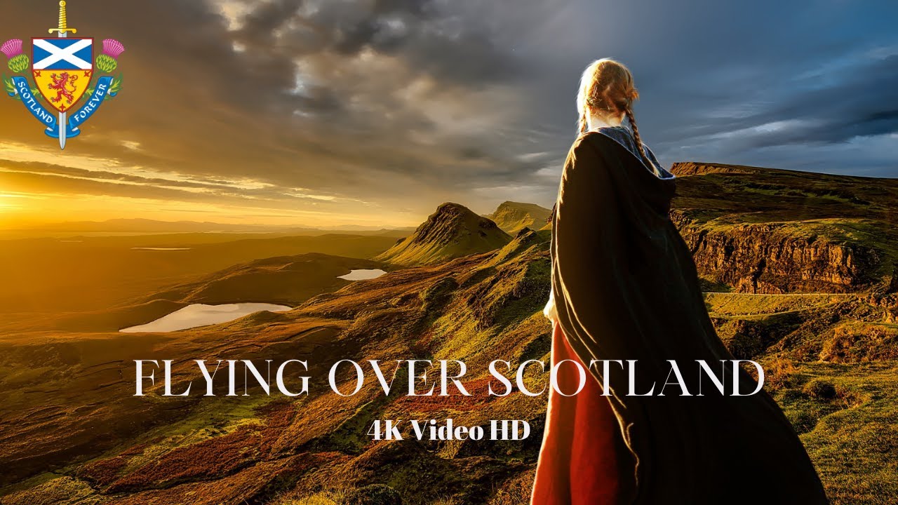 FLYING OVER SCOTLAND (4K UHD) Amazing Beautiful Nature Scenery. 4K ...