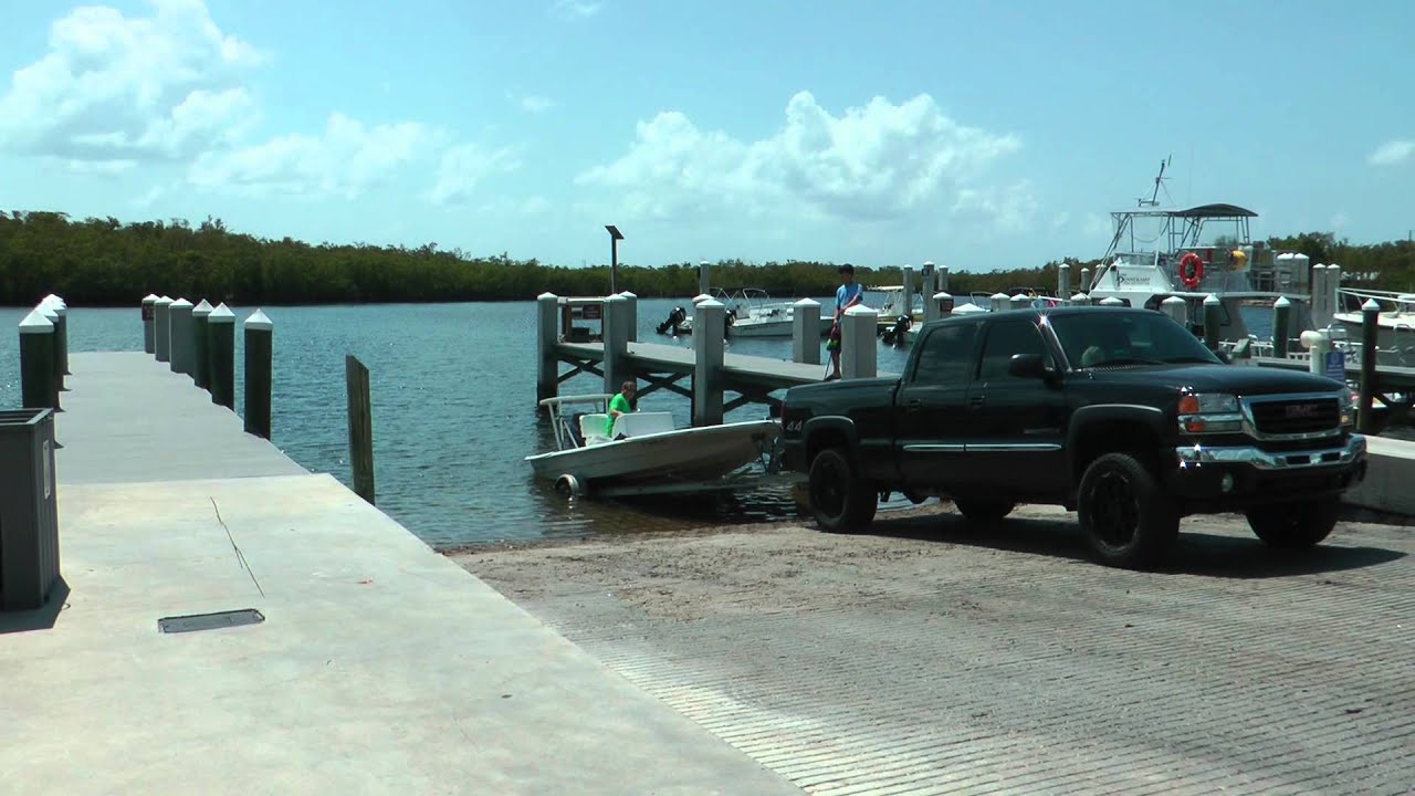 Pennekamp Boat Ramp Key Largo - YouTube