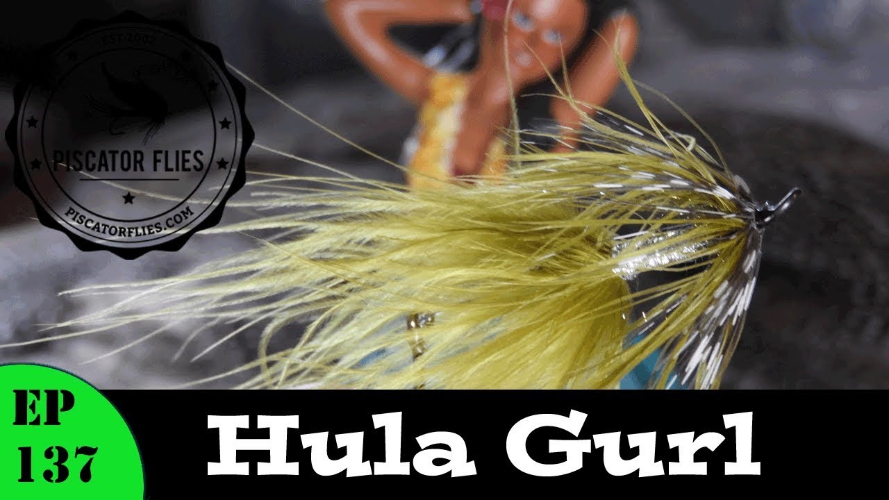 Tying an Olive Hula Gurl Steelhead Fly Pattern - Ep137 PF # ...