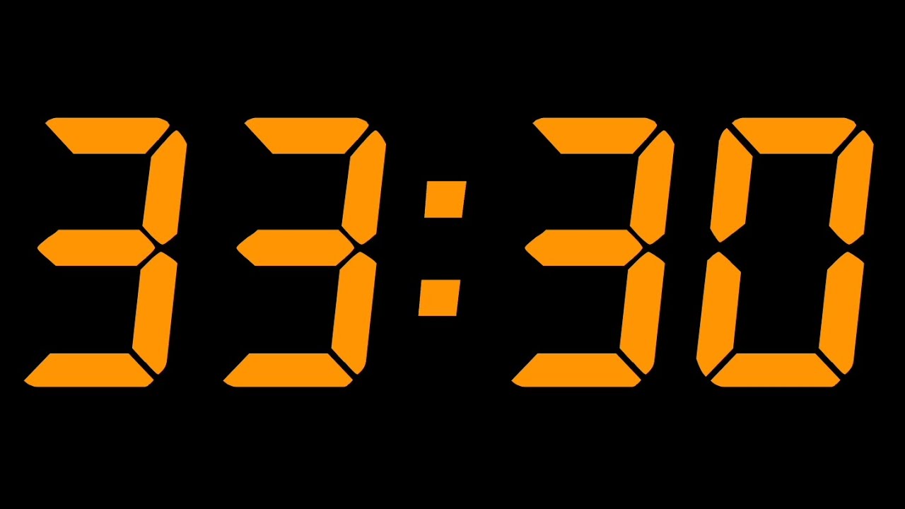 33 MINUTE and 30 SECONDS TIMER-YouTube - YouTube