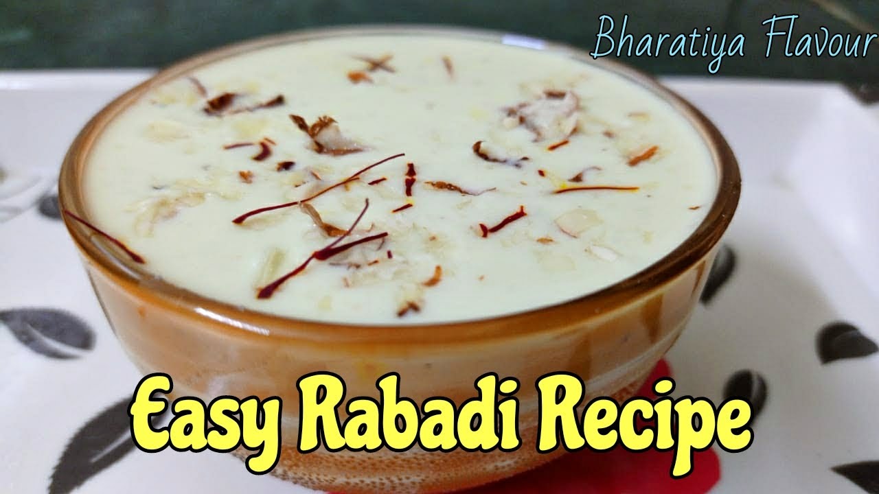 How to make rabdi at home| Rabadi Recipe in hindi|Bharatiya Flavour ...