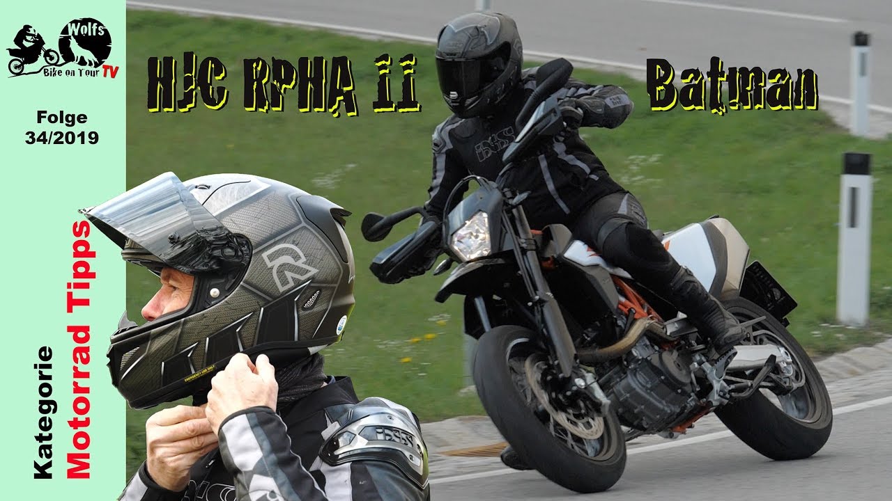 HJC RPHA 11 Batman | Mein neuer Sport-Helm - YouTube