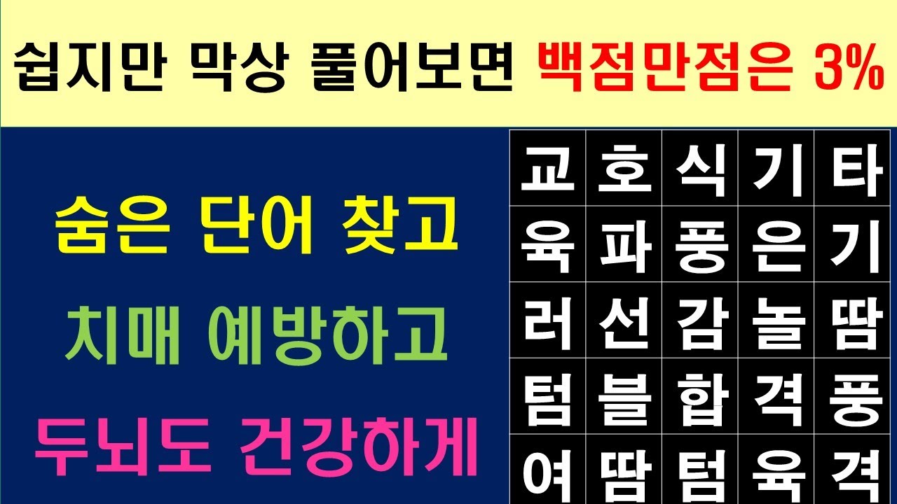 매일하는 두뇌운동 5×5 숨은단어찾기단어찾기숫자찾기 틀린그림찾기그림찾기치매예방건망증개선두뇌건강뇌운동치매테스트