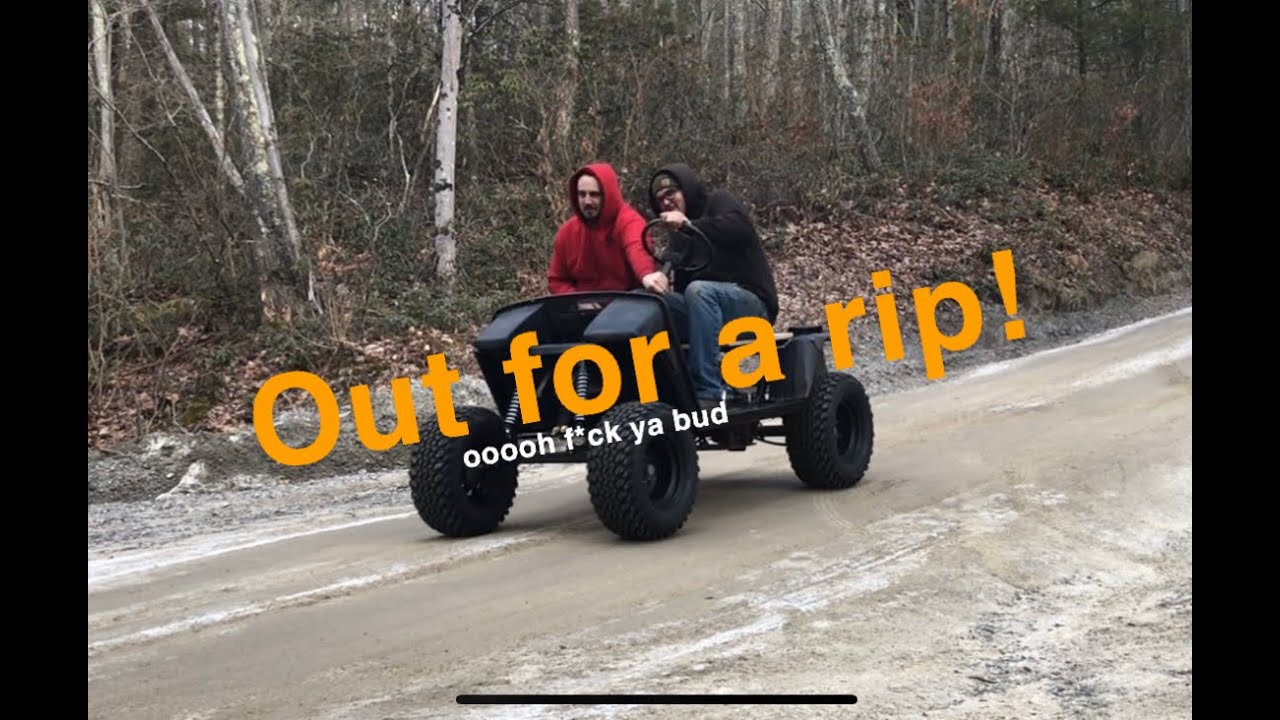 Diesel Golf Cart FIRST DRIVE! - YouTube