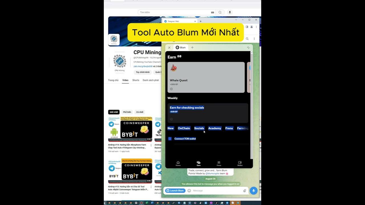 Tool Auto Blum Nodejs chạy bằng Visual Studio Code #telegram #airdrop #blum - YouTube