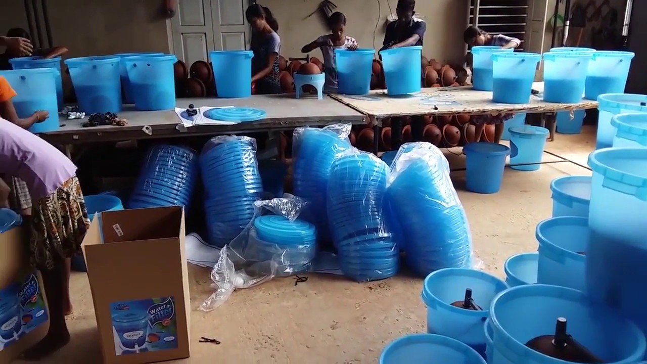 Making batapola water filter - YouTube
